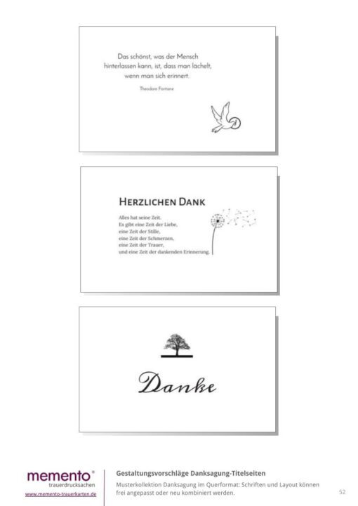 10 Tipps zur Gestaltung Ihrer Trauerkarte † Memento Trauerkarten